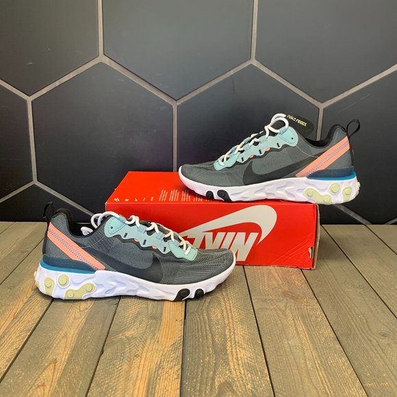 Nike | Shoes | New W Damaged Box Mens Nike React Element 55 Ocean Cube ...